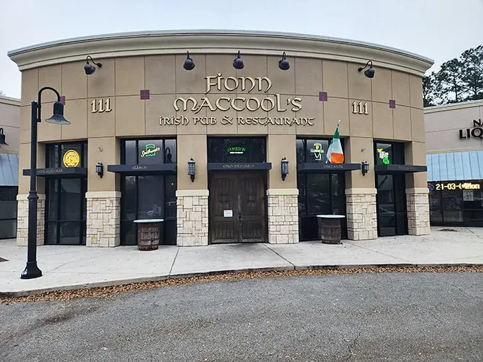 Welcome to Fionn MacCool's, where Irish charm meets Florida sunshine! This inviting facade promises a culinary adventure that'll have you doing a jig of joy. Photo credit: Richard Procter