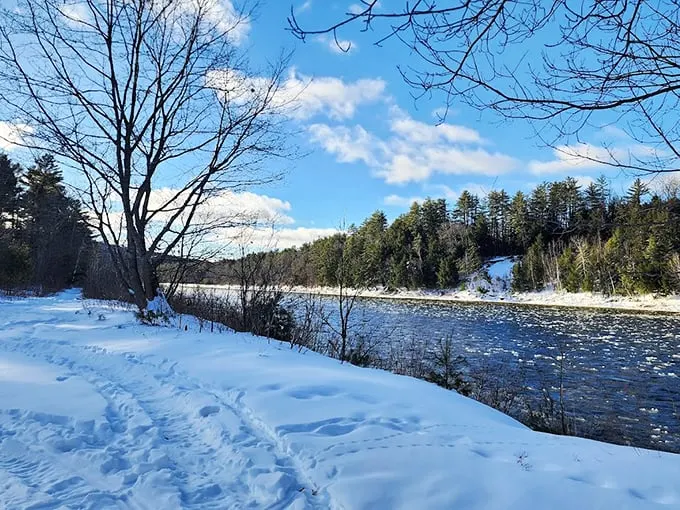Snowmobile nirvana: Where the trail ahead is as endless as your grandpa's fishing stories, but twice as exciting.