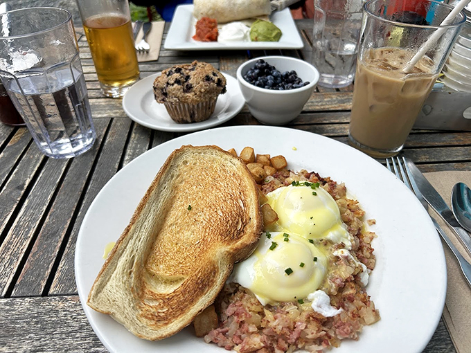 The Harney in all its glory - where corned beef hash dreams come true. Those home fries aren't just sidekicks. Photo credit: Amanda King