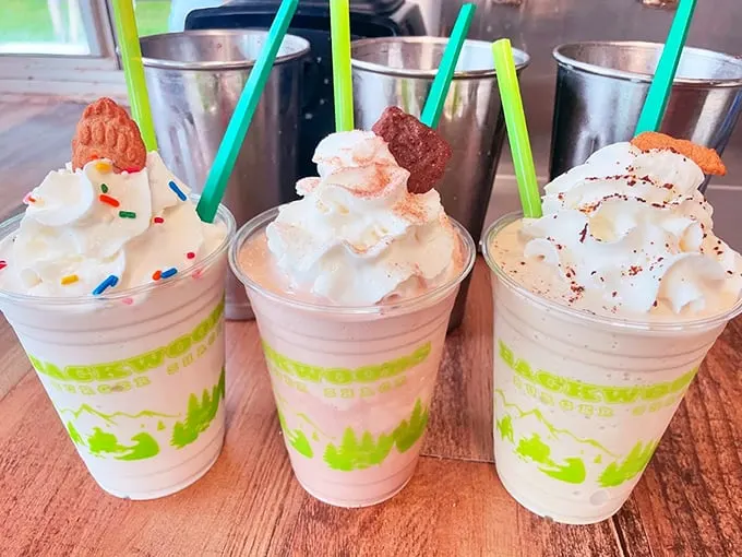 Thick, creamy avalanches topped with whipped cream clouds - these shakes mean serious dessert business.