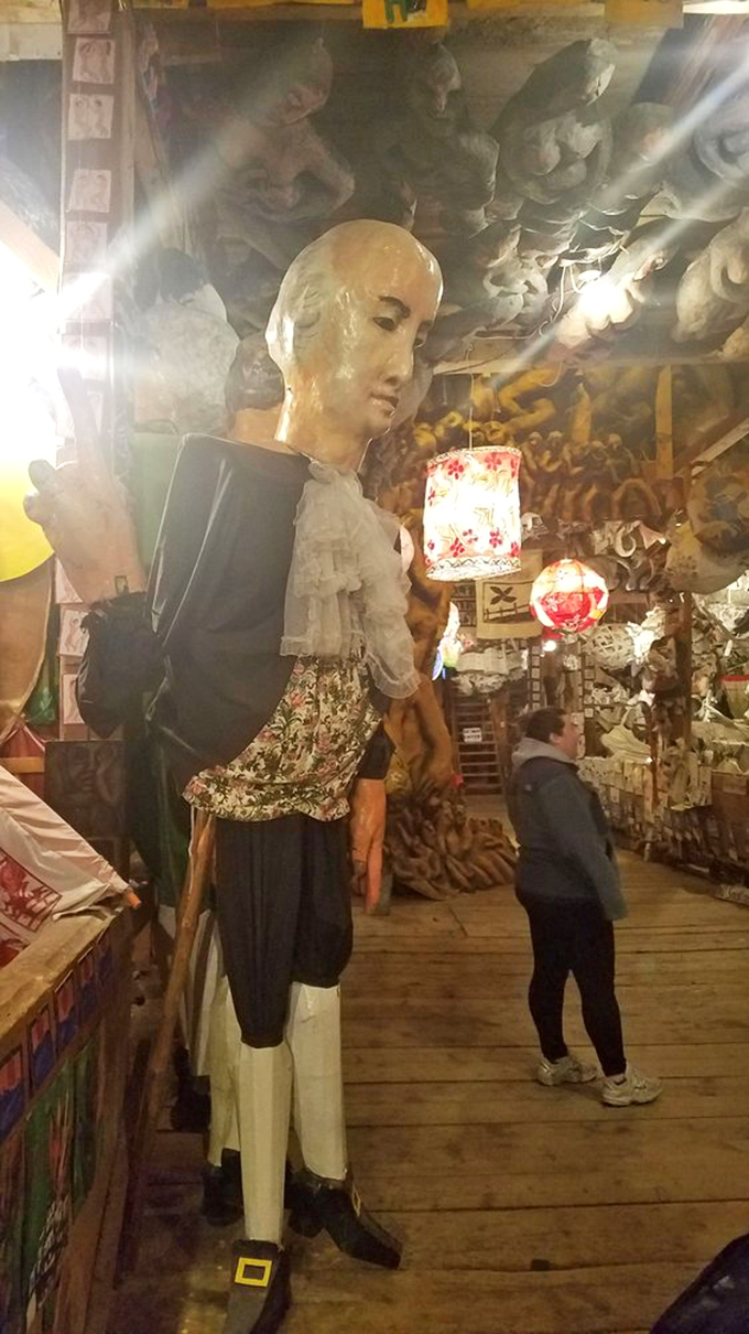 The basketball team's secret weapon or the world's most avant-garde coat rack? Either way, this lanky fellow is reaching for the stars... literally.