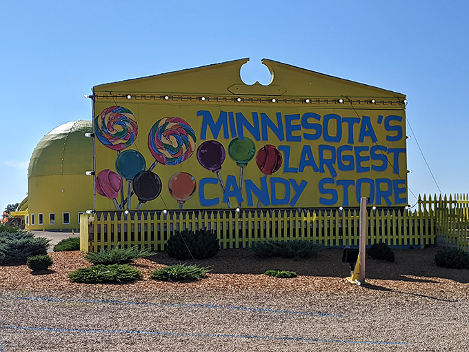 The bat-signal of sweetness! This sign is like a lighthouse, guiding sugar-seekers to their saccharine sanctuary.
