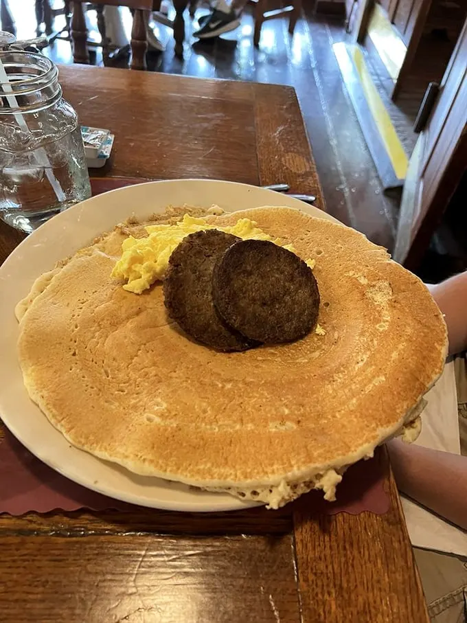 Behold, the eighth wonder of the breakfast world! These pancakes are so fluffy, they could double as pillows in a pinch.