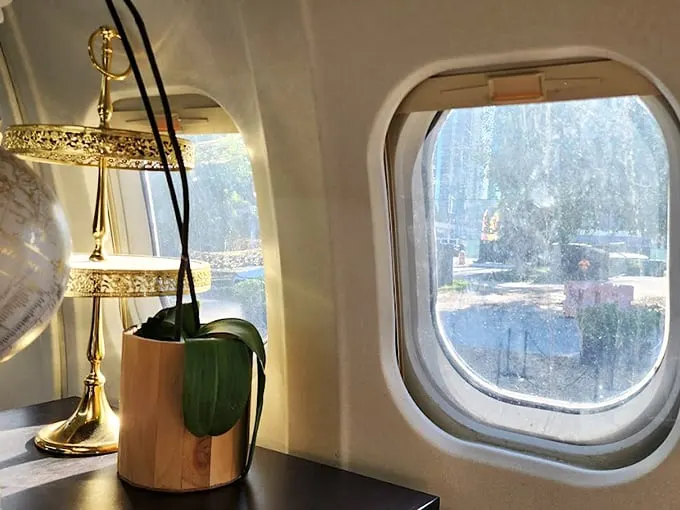 Even grounded, these windows frame a view that makes every cup of coffee feel like part of an adventure