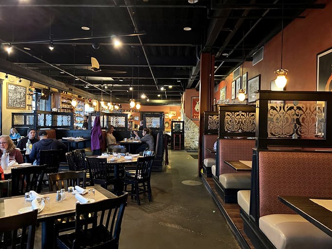 Step into Cafe Santé's dining room, where every table feels like the best seat in the house. It's cozy, it's chic, it's where memories are made!