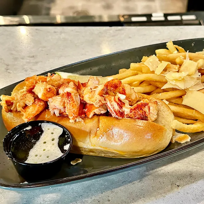 The lobster roll that launched a thousand ships... or at least a few enthusiastic paddleboarders. Photo credit: Brooke Taylor