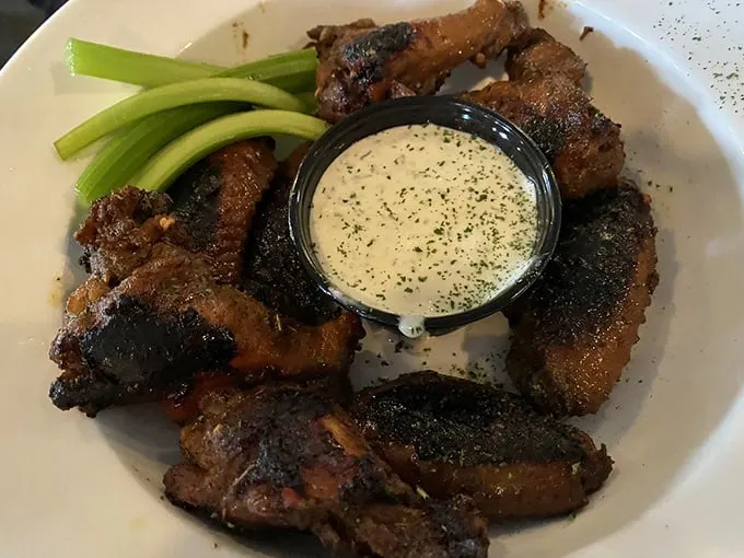 These wings aren't trying to fly – they're too busy being the perfect game day companion. Photo credit: Bridget L.
