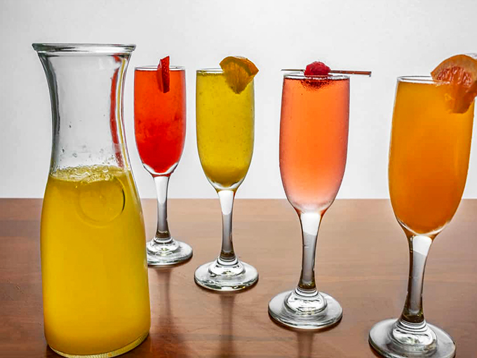 It's a rainbow in a glass! These mimosas are so pretty, they'll have you toasting to everything – including the invention of brunch itself.