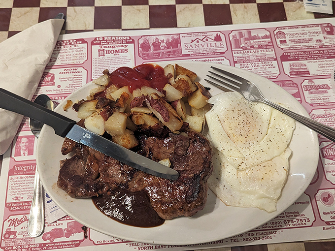 Steak and eggs: the breakfast of champions and anyone who believes that mornings should start with a bang (and some protein).