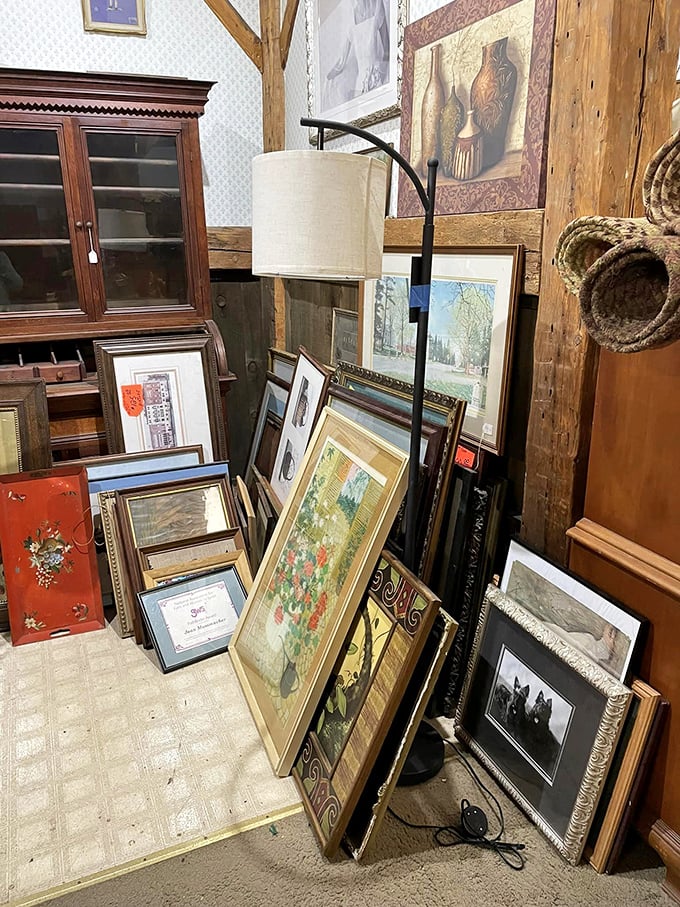 A gallery of memories waiting to be rediscovered. Each frame holds a world of possibilities – and maybe a long-lost masterpiece!