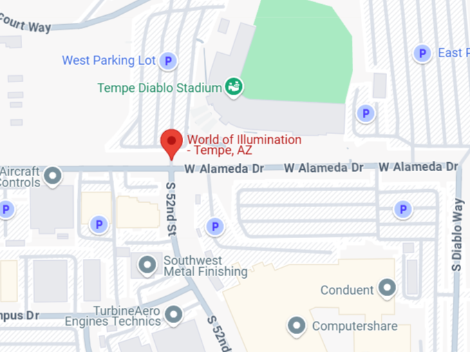 16. world of illumination tempe, az map