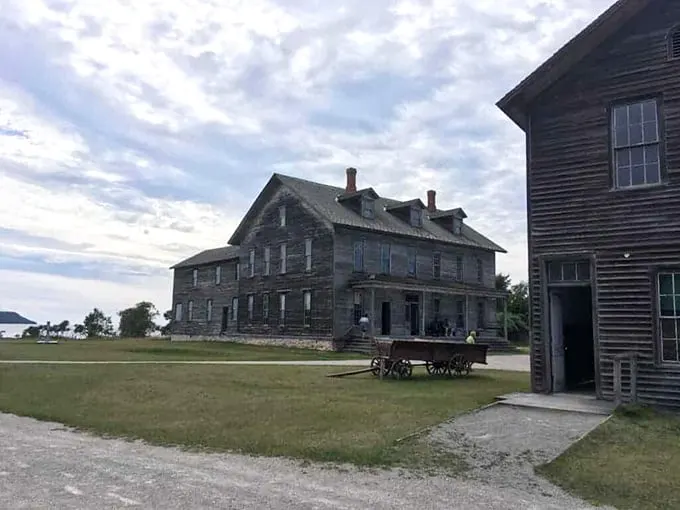 Fayette's grand hotel: Where history checks in, but time checks out. A haunting reminder of Michigan's industrial heyday. Photo credit: trekers