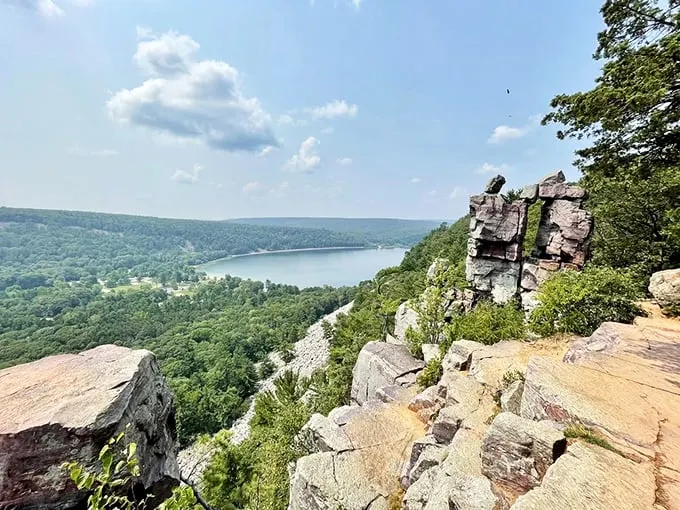 Nature's own stairmaster!Climb these bluffs for views that will make your quads burn and your heart soar.