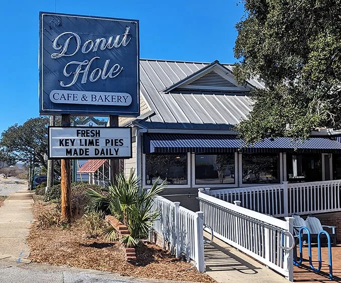 The Donut Hole: Where key lime dreams come true. Fresh pies daily and donuts that'll make you forget about beach bodies. Vacation calories don't count, right?