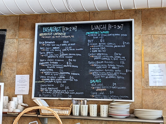This menu board is a work of art. My stomach's growling just reading it – decision paralysis, here we come!