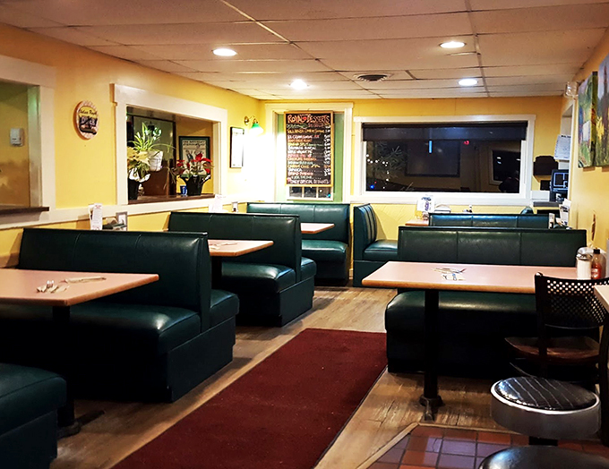 Slide into these booths and you might just solve the world's problems – or at least decide what to order for dessert.