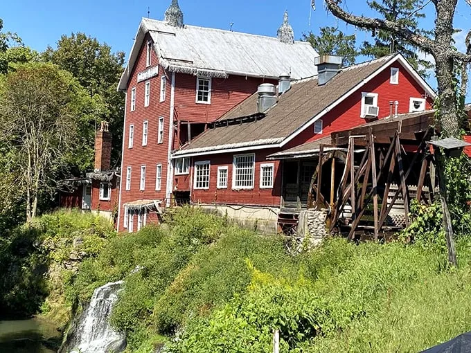 Nature and nostalgia collide in a scene so picturesque, you'll swear Bob Ross himself painted that "happy little waterfall" right before your eyes.