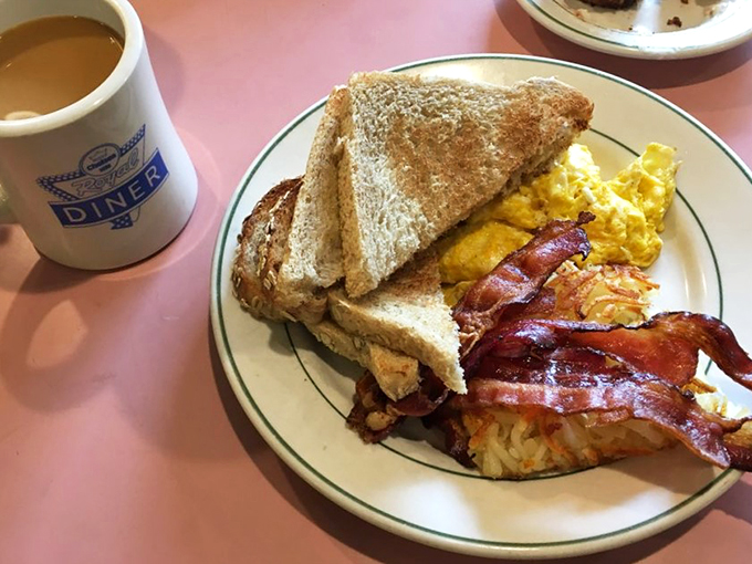 Rise and shine, it's breakfast time! This plate is the morning equivalent of a standing ovation – hearty, colorful, and guaranteed to kickstart your day.