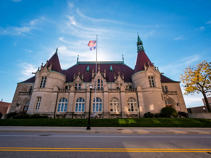 Neither rain, nor sleet, nor dark of night could stop this castle from becoming Saginaw's most enchanting history lesson. Photo credit: Dan Gaken