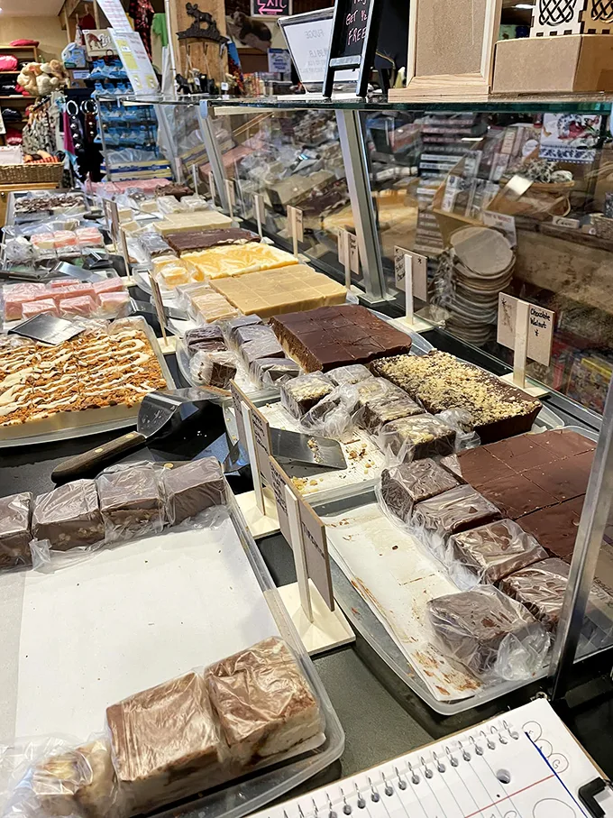 A rainbow of fudge flavors that'll make your inner child squeal with delight. It's like Baskin Robbins and a candy shop had a delicious love child.