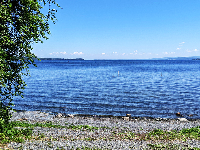 Lakeside serenity: Where the water meets the sky, and your only job is to soak in the view. No filter needed!