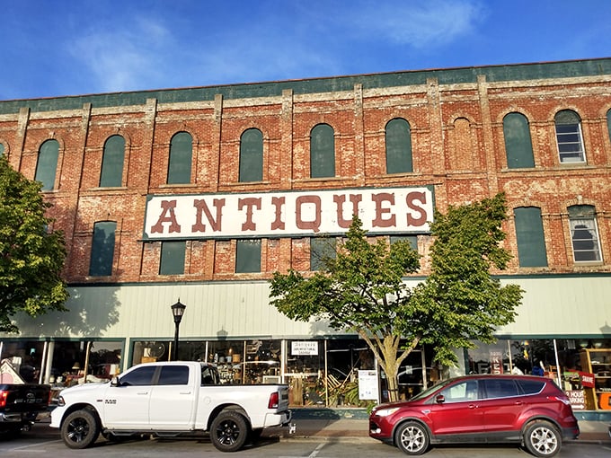 Brick and mortar meets vintage treasures. It's a time traveler's paradise disguised as a downtown storefront.