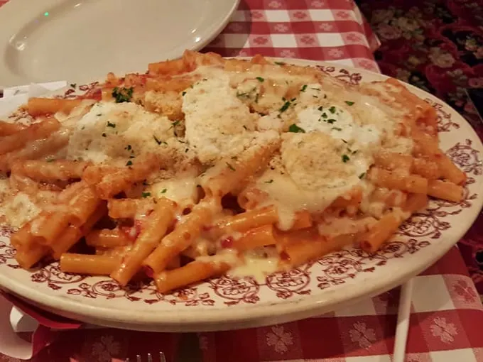 Cheese, please! This baked ziti is so cheesy, it could star in its own rom-com. Comfort food that hugs your taste buds.