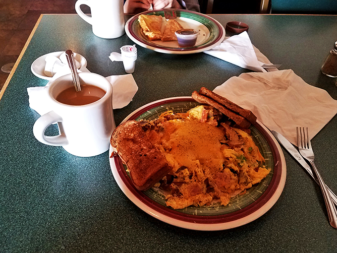 Eggs, toast, and a mug of liquid motivation – the holy trinity of a proper Vermont morning.