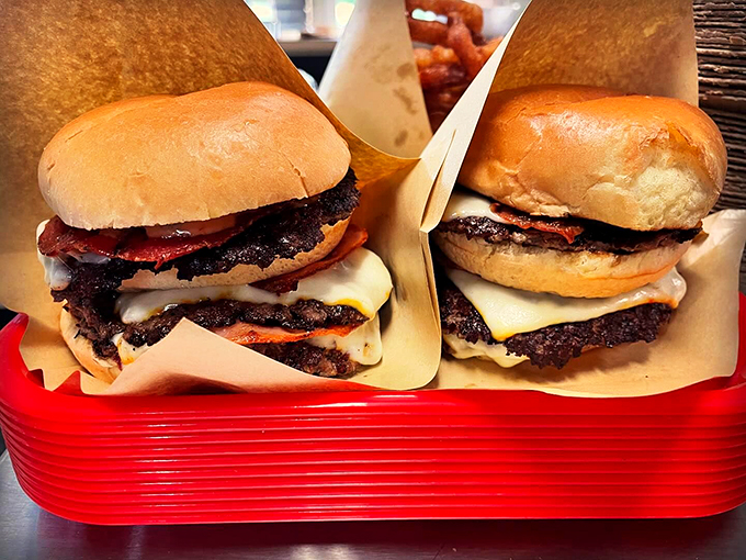 Double trouble! These twin towers of temptation prove that good things come in pairs - especially when wrapped in paper.