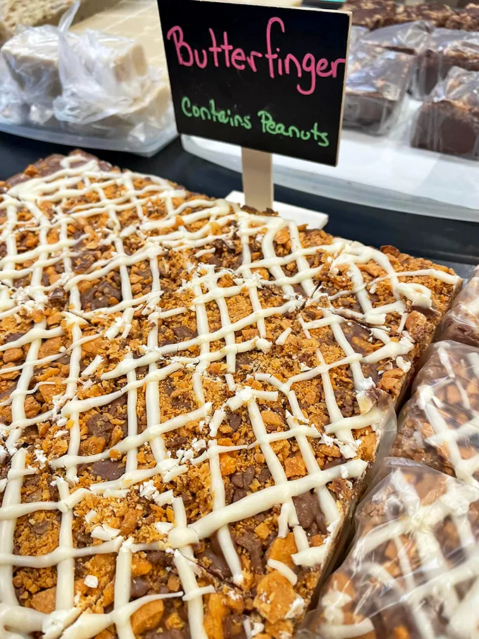 Butterfinger fudge: Because sometimes you feel like a nut, and sometimes you feel like a creamy, peanut buttery slice of heaven.