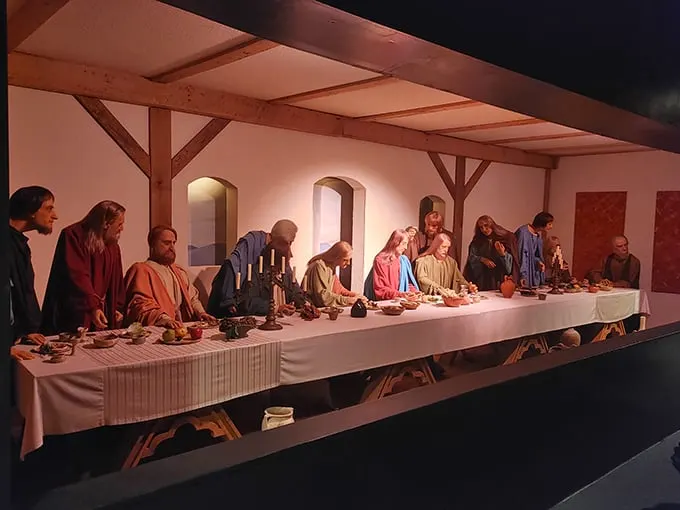 Dinner is served, apostle-style! This wax recreation of the Last Supper looks so real, you'll be tempted to pull up a chair and ask for seconds.