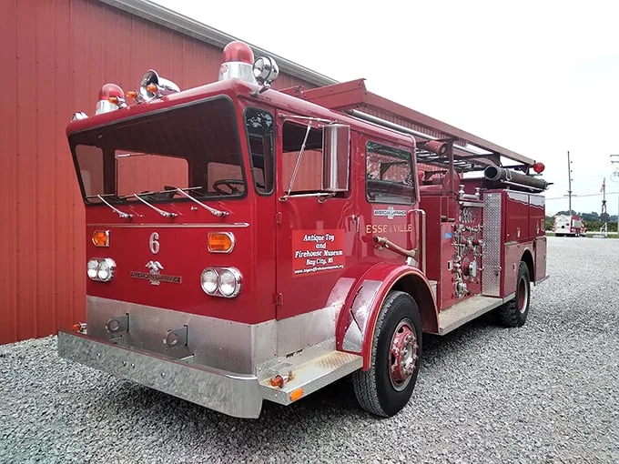 "Holy smoke, Batman! This vintage fire engine is so shiny, you could use it as a mirror to fix your superhero hair." Photo credit: lly yeakle