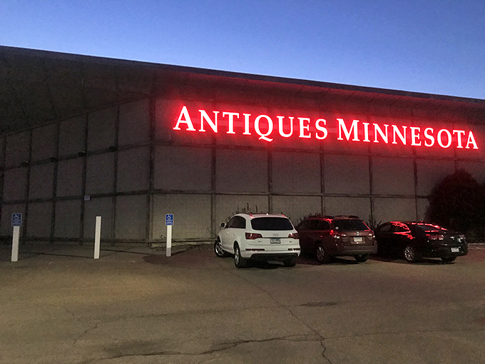 Big box store meets time capsule! Antiques Minnesota is where the past comes in bulk – bring a big cart and bigger imagination. Photo credit: Michael Bellotti