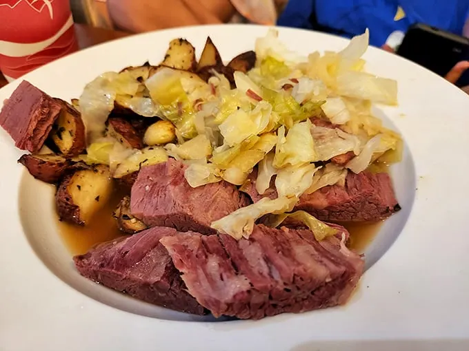 Corned beef and cabbage: Ireland's answer to soul food. Tender, flavorful, and paired with potatoes – it's like a warm embrace from your Irish granny. Photo credit: Dawn Russell