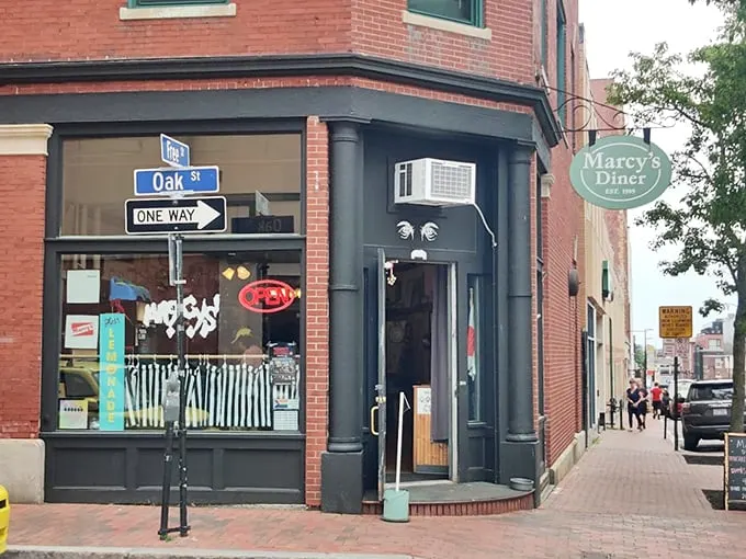Corner of delicious and delightful? That's Marcy's Diner. Where the coffee's always hot and the welcome's even warmer.