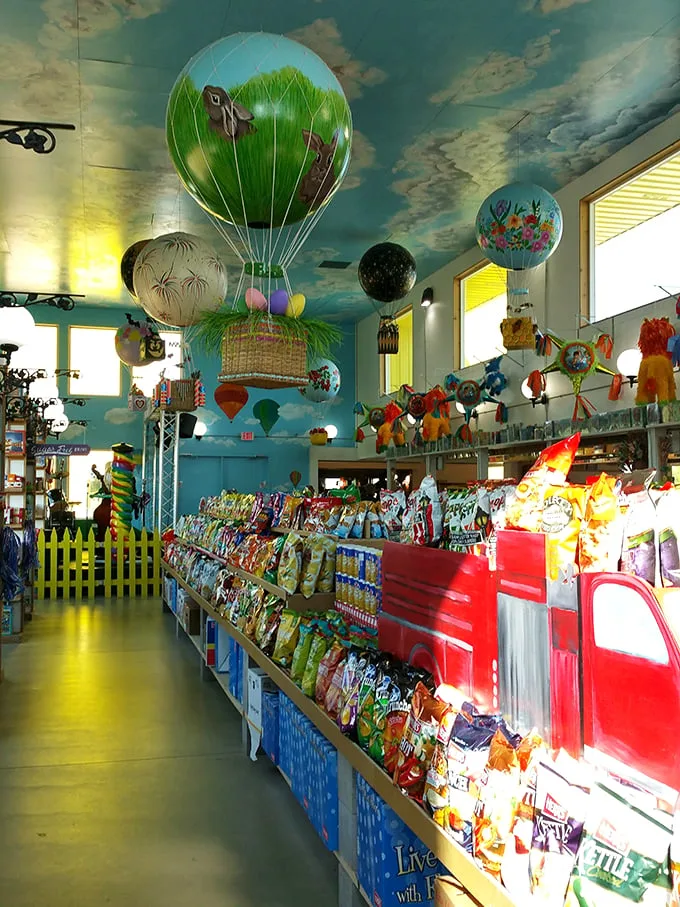Up, up, and away into a world of whimsy! These balloon decorations add a touch of childhood magic to every shopping trip.