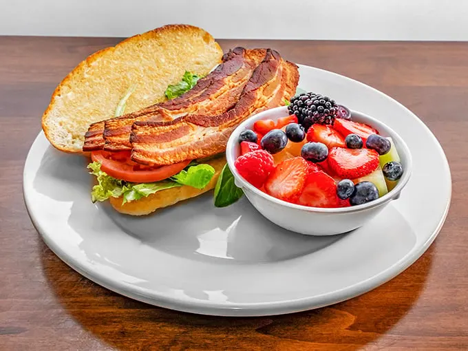 The BLT – Beautiful, Luscious, and Tantalizing! This sandwich isn't just a meal; it's a work of art that belongs in the Louvre of Lunch.