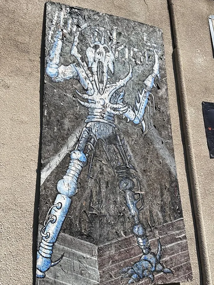 Rock 'n' roll meets Transformers! This metallic musician looks ready to lay down some seriously heavy metal beats.