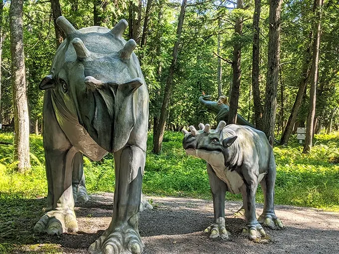 "Jurassic Park, meet Flintstones chic. These dinos are more 'adorable' than 'terrifying', but that's part of their charm!" Photo credit: Jennifer Havelka-Smith (niffin)