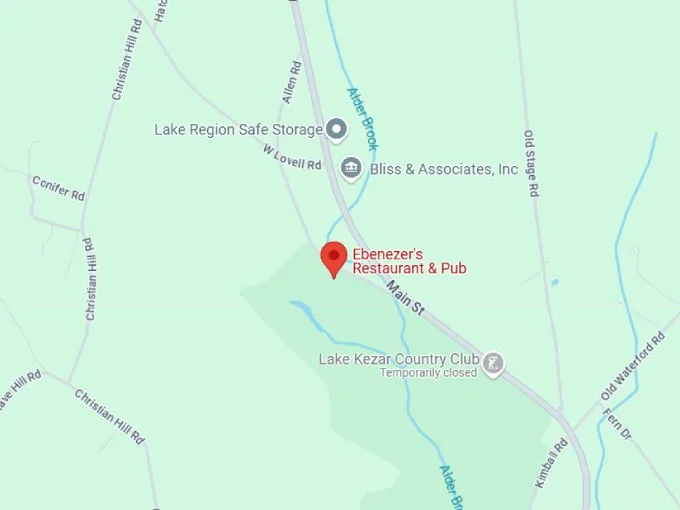 ebenezer's restaurant & pub map