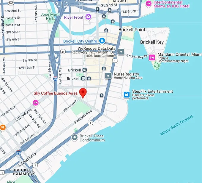 sky coffee buenos aires map