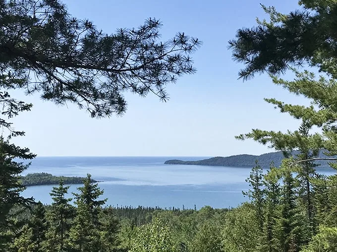 Welcome to the edge of Minnesota! Grand Portage State Park greets adventurers with a promise of natural wonders and maybe a moose sighting or two.
