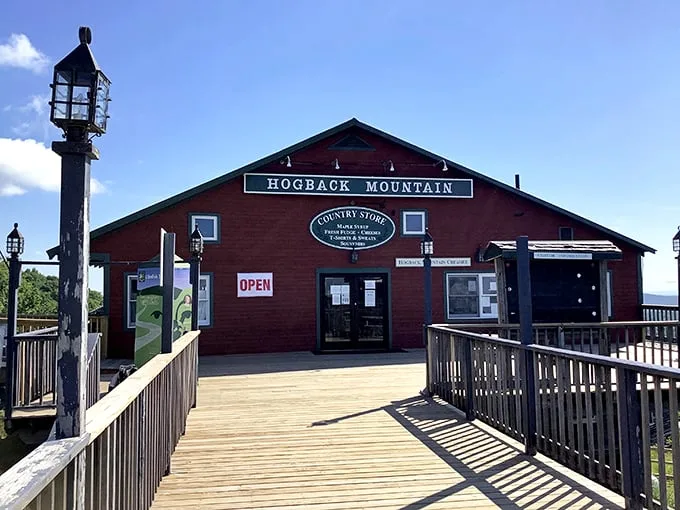 Welcome to Hogback Mountain Country Store, where rustic charm meets maple-infused dreams. This wooden wonderland is like Vermont's answer to Willy Wonka's factory – minus the Oompa Loompas.