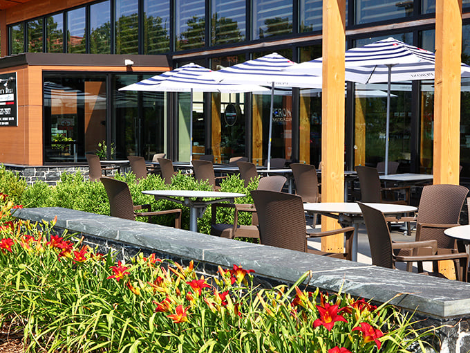 Welcome to sandwich paradise! Frankie's outdoor seating area is like a little slice of Italy, minus the jet lag.