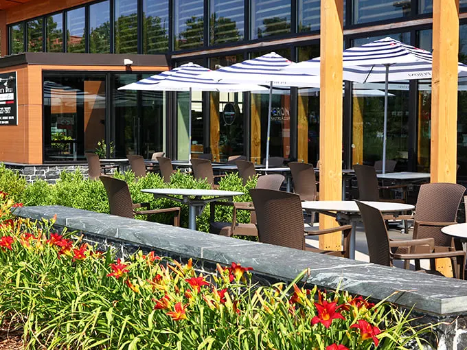 Welcome to sandwich paradise! Frankie's outdoor seating area is like a little slice of Italy, minus the jet lag.