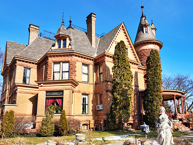 Cinderella's dream home or Kalamazoo's crown jewel? This castle's turrets and towers will have you pinching yourself to make sure you're not in a fairy tale.