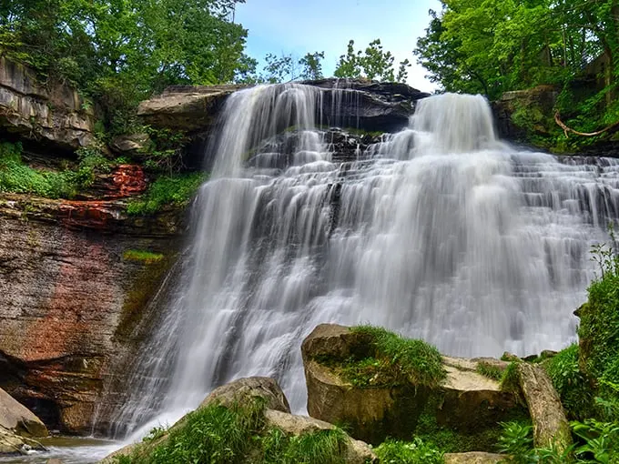 Nature's own masterpiece! Brandywine Falls cascades down 65 feet of rock face, creating a spectacle that would make even Niagara Falls a tad jealous.