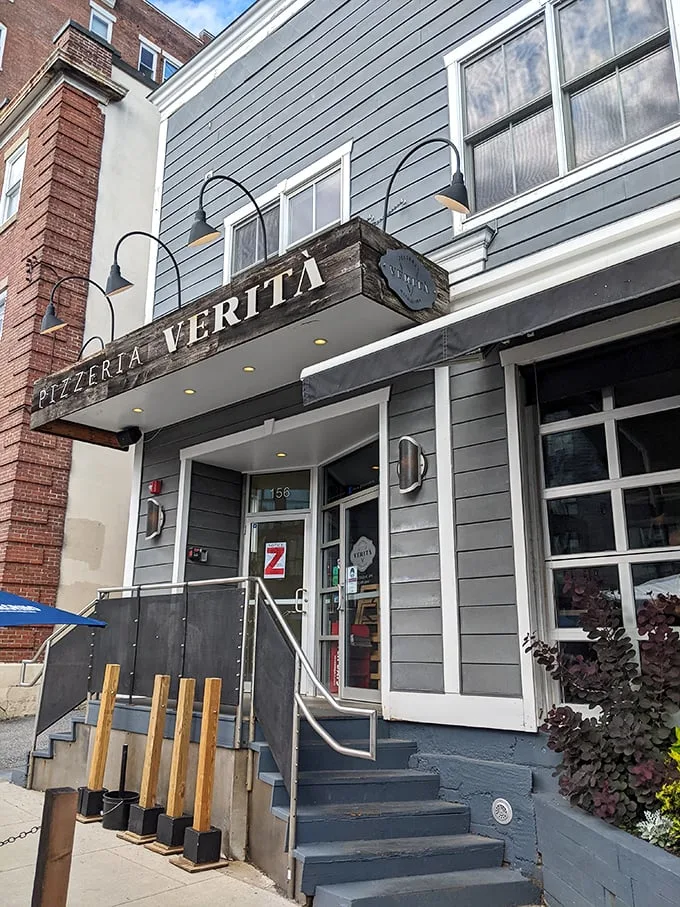 Welcome to pizza paradise! Pizzeria Verità's unassuming exterior belies the culinary magic happening inside. It's like finding a secret portal to Naples right in Burlington.