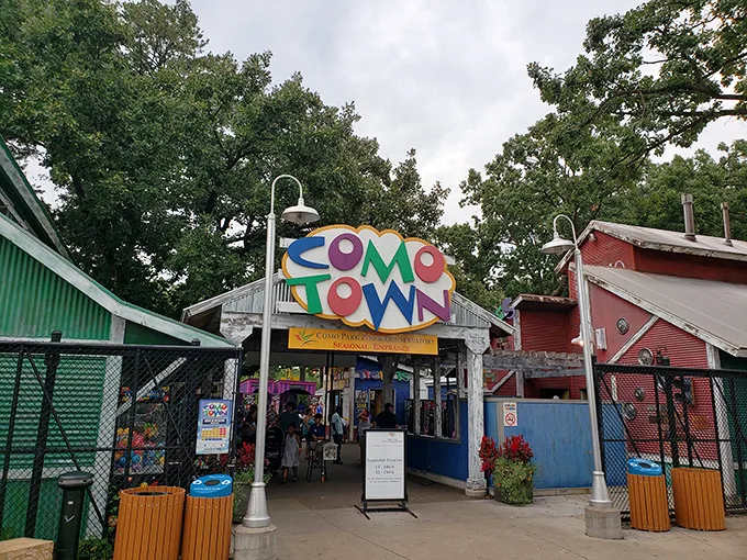 Welcome to Como Town: Where childhood dreams come to life and adults rediscover their inner kid. This colorful entrance is like a portal to pure, unadulterated fun!