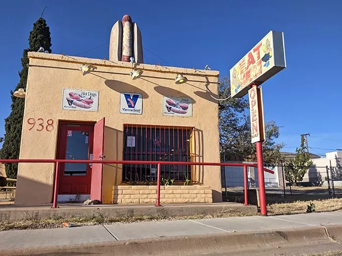 Hot dog heaven: Where the bun meets the sky and taste buds rejoice at this quirky roadside gem.